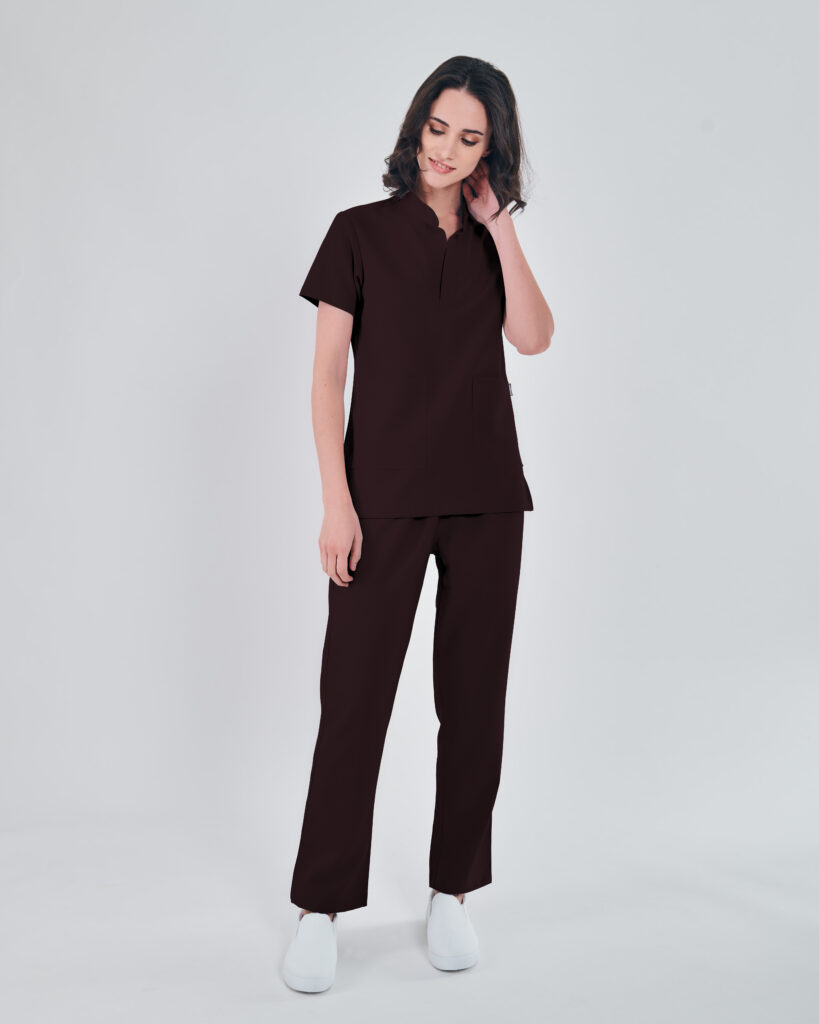 Mandarin Collar Scrub Fullset (Female) - Medipro Scrubs